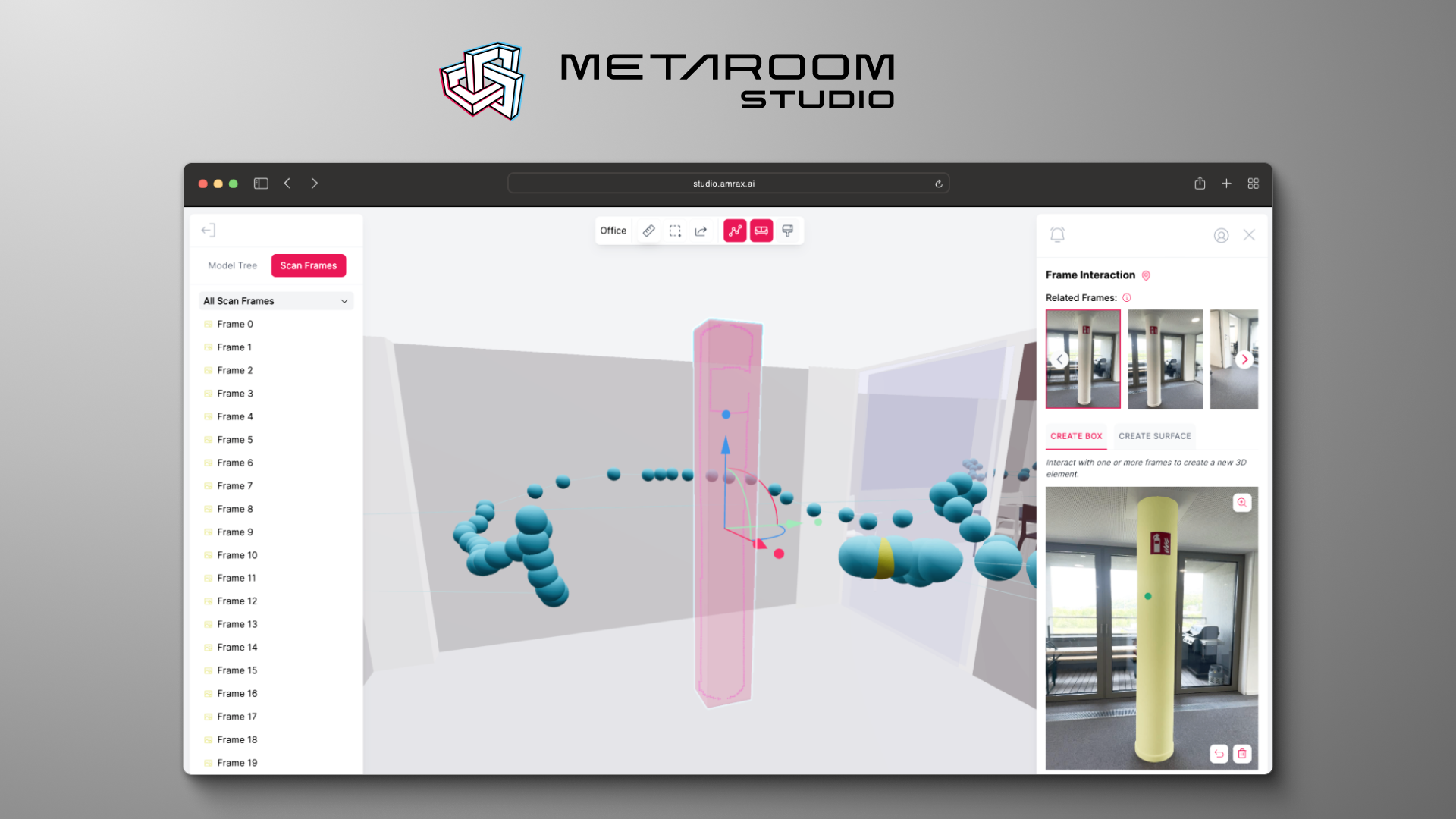 Turn any Scan Frames into 3D Elements - Metaroom by AMRAX